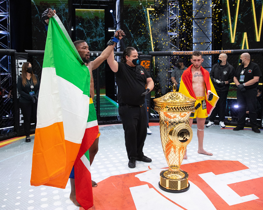» Ireland’s Frans Mlambo wins Copa Combate 2021